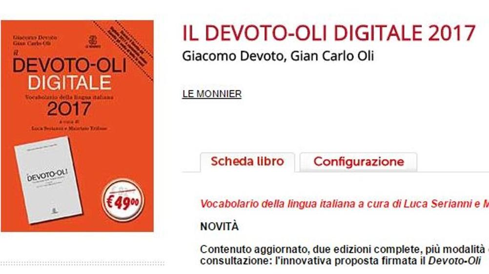 Nuovo Devoto-Oli per festeggiare i 50 anni