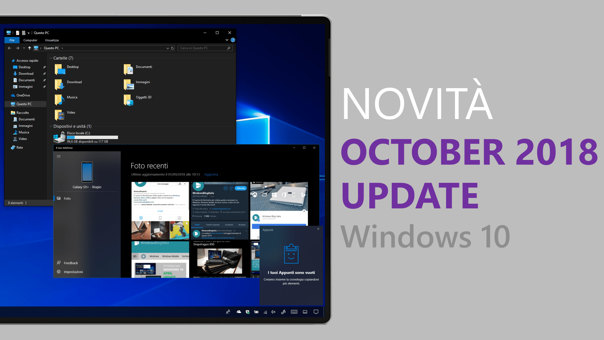 Windows 10 “October 2018 Update” è ora disponibile per tutti gli utenti ...